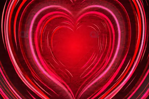 Glowing Red Heart Animation - Romantic Background | AIClips