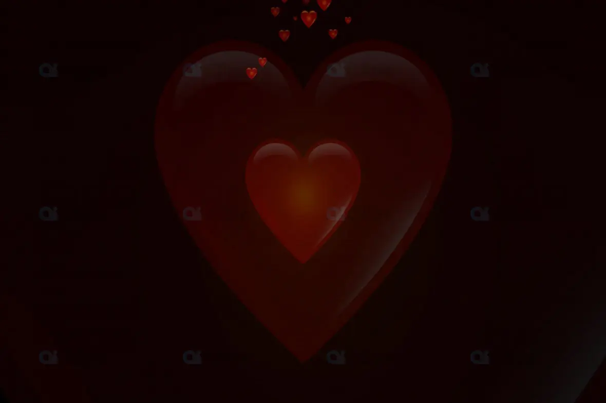 Glowing Heart Animation with Floating Particles | AIClips
