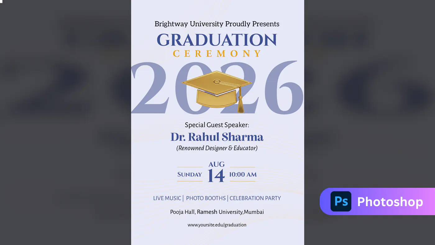 University Graduation Ceremony Template | AIClips