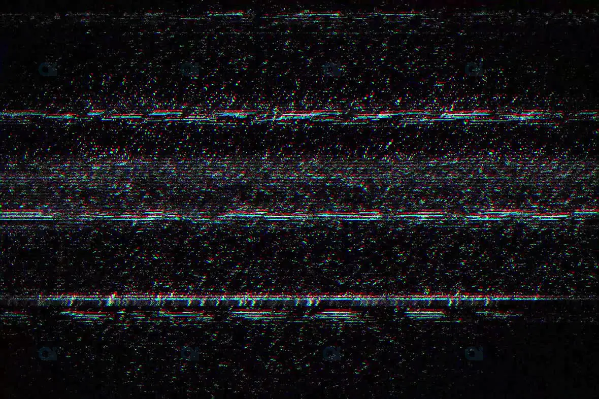"Static Glitch Effect Overlay with Distorted Noise Animation" | AIClips