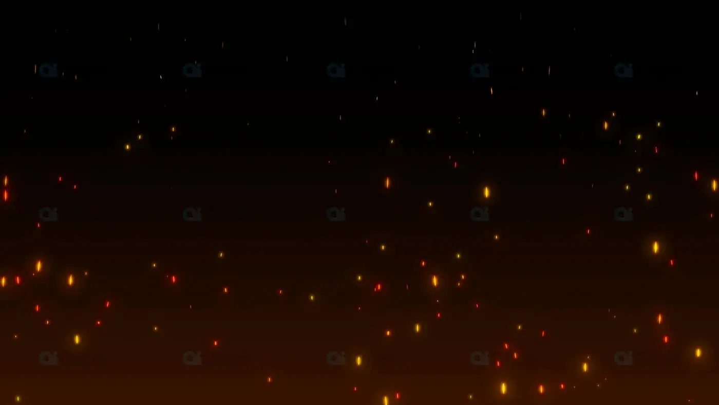 Floating Fire Sparks Animation with Warm Ember Glow | AIClips