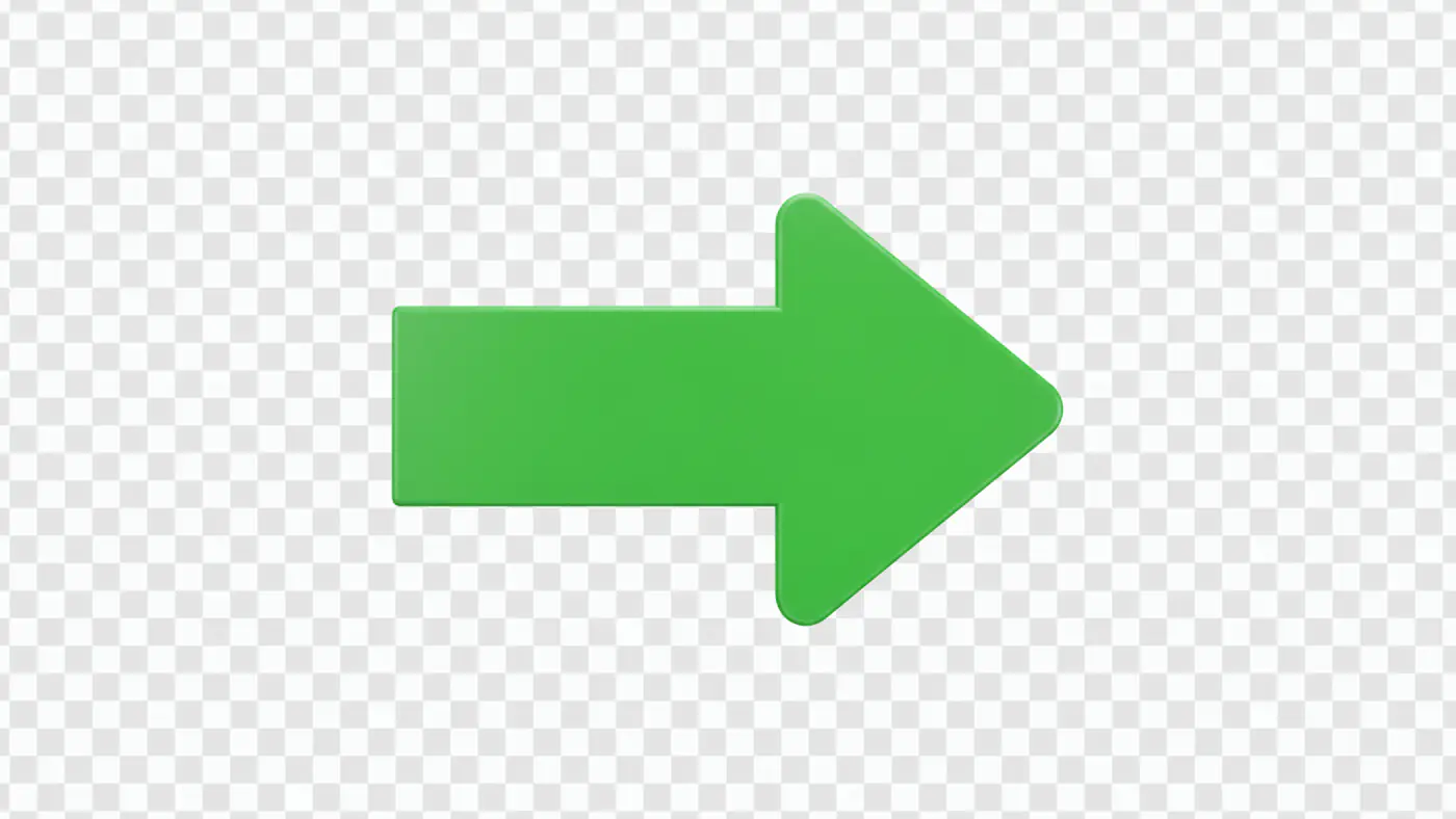 Bright Green Right Arrow Direction Symbol Png Aiclips