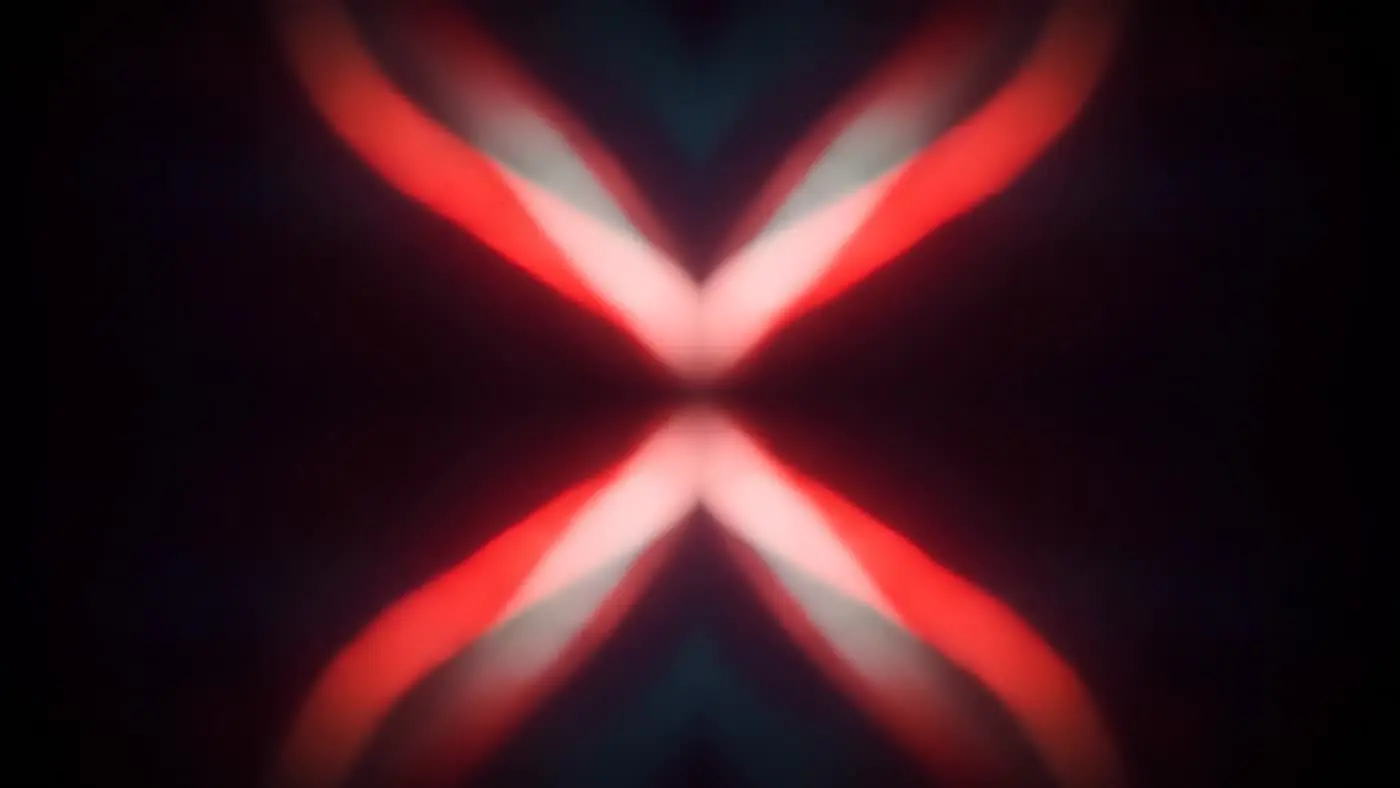 Glowing X-Shape Light Effect | AIClips