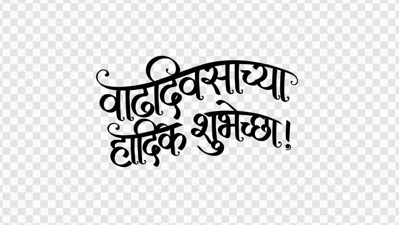 Glossy Shree Swami Samarth Devotional Hindi Calligraphy PNG | AIClips