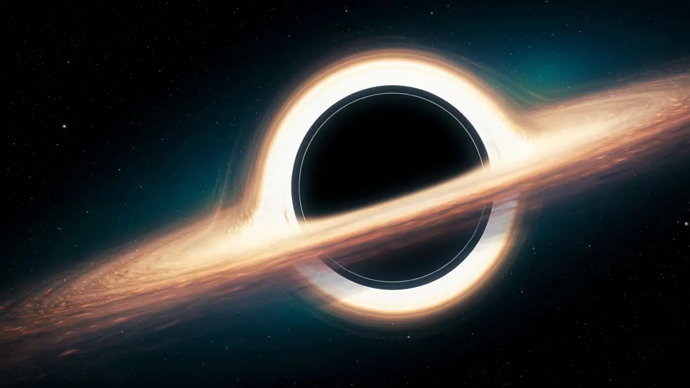 Cinematic Animation of Rotating Black Hole with Accretion Disk in Deep ...